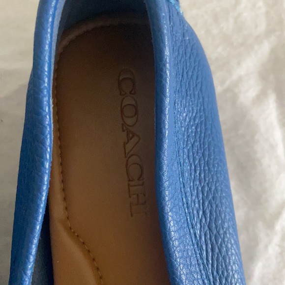 Coach | Shoes | Coach Royal Blue Leather Loafer Flats | Poshmark